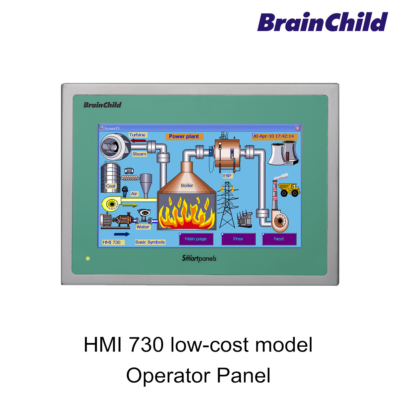 7” low-cost Human Machine Interface (by Brainchild Electronic Co Ltd)